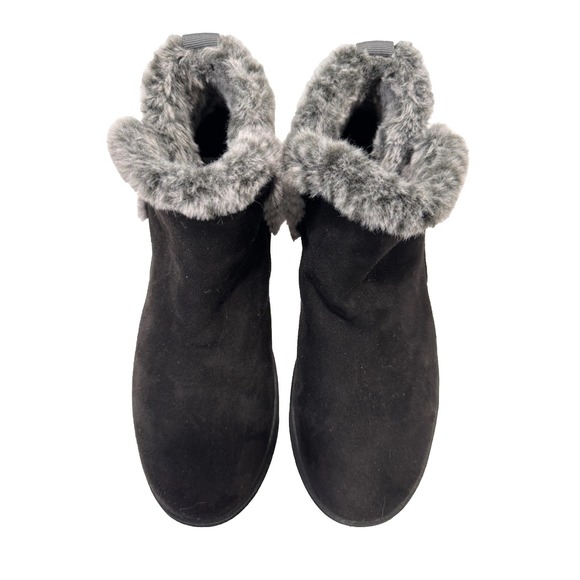 Clarks | Shoes | Clarks Cloudstepper Bootie Breeze Womens M Black Faux ...